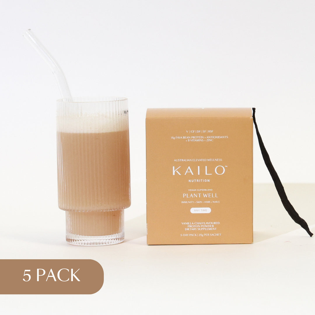 Plant Well (Plant Protein Super Blend) - Vanilla Chai 5 x 30g pack ...
