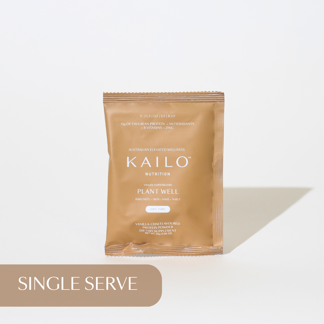 Plant Well (Plant Protein Super Blend) - Vanilla Chai 30g single serve ...